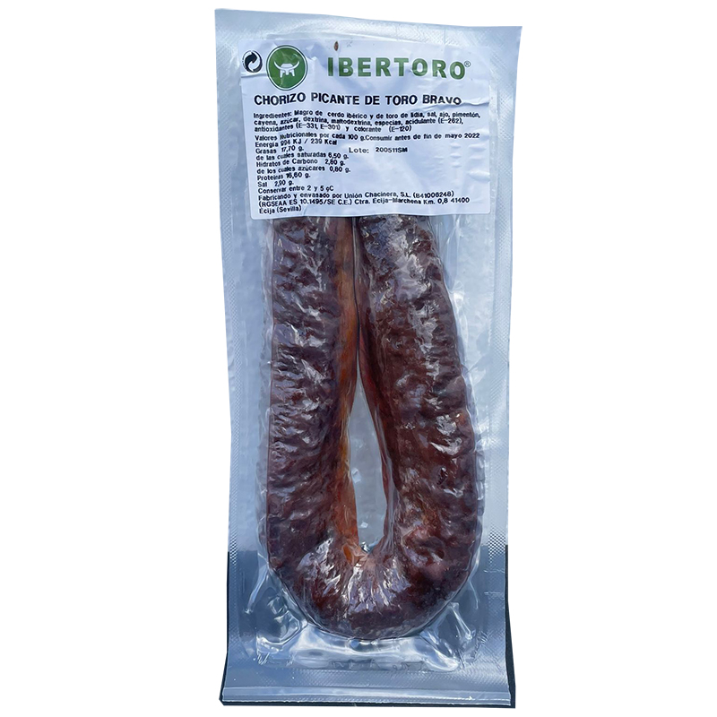 Chorizo Picante de Toro Bravo - Quesos El Bosqueño